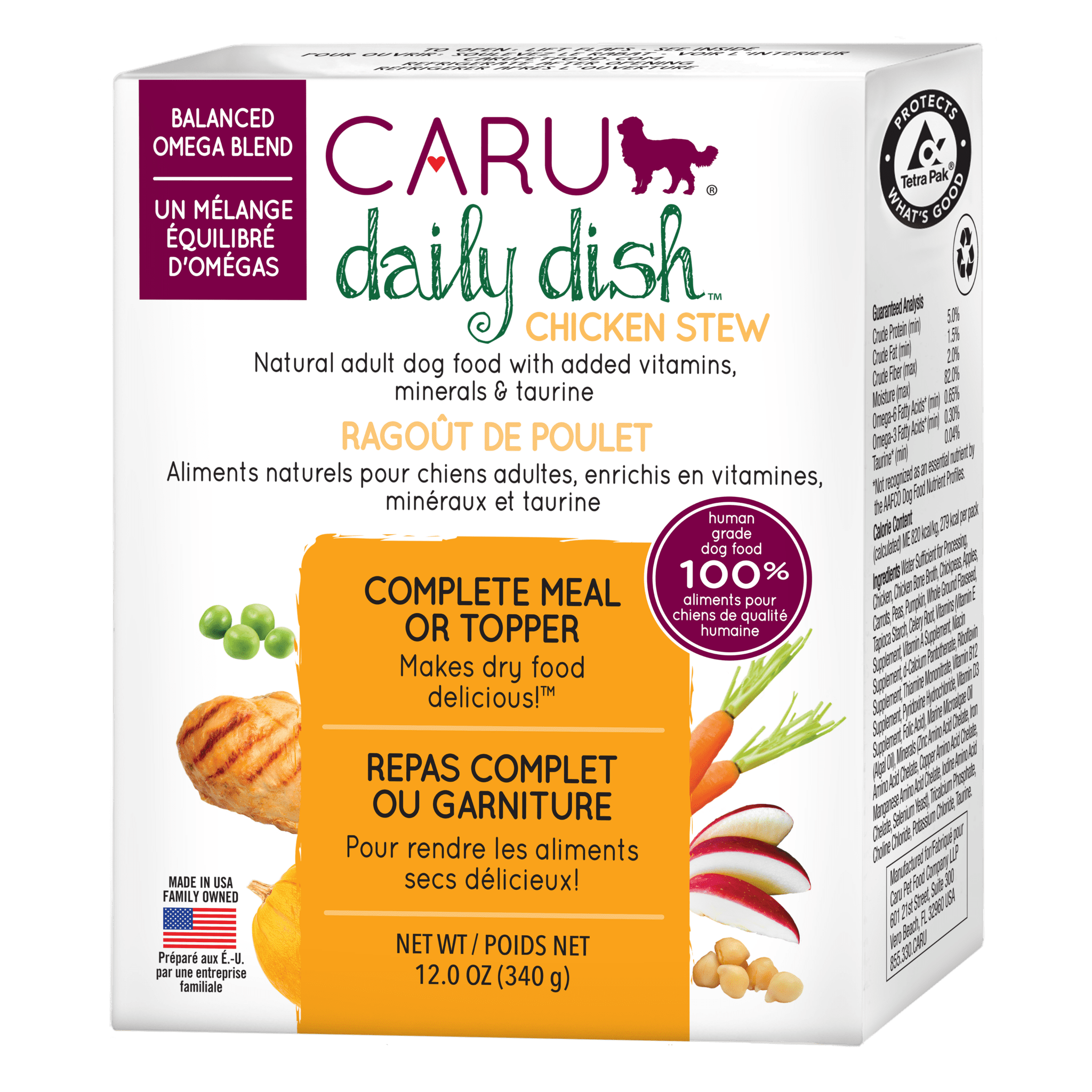 Daily Dish Beef Stew for Dogs - Caru Pet Food