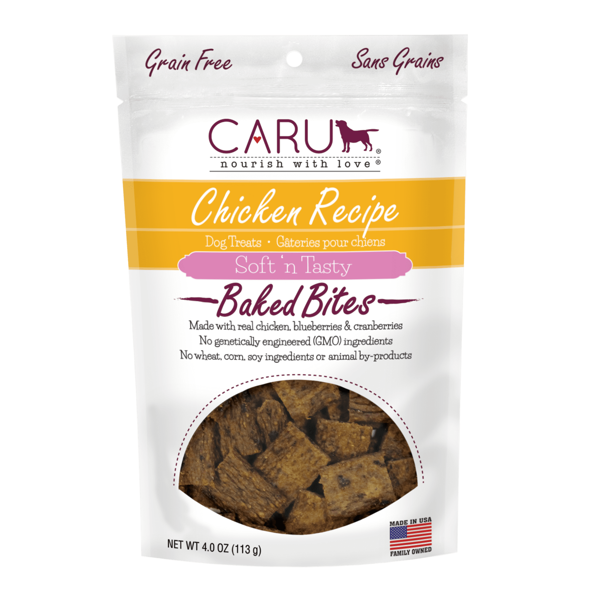 Caru Soft ‘n Tasty Baked Beef Recipe Bites for Dogs - Caru Pet Food