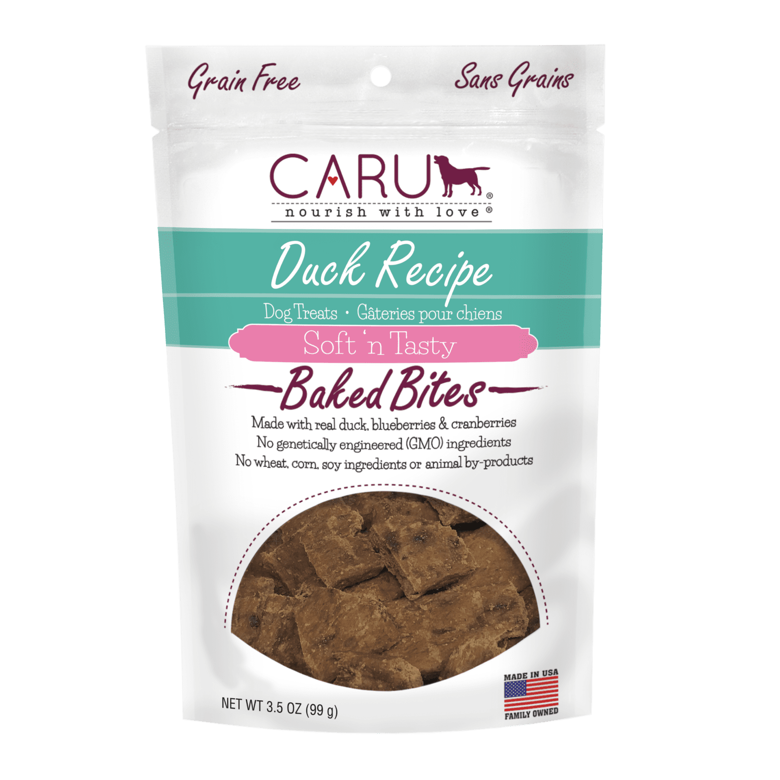 Caru Soft ‘n Tasty Baked Beef Recipe Bites for Dogs - Caru Pet Food
