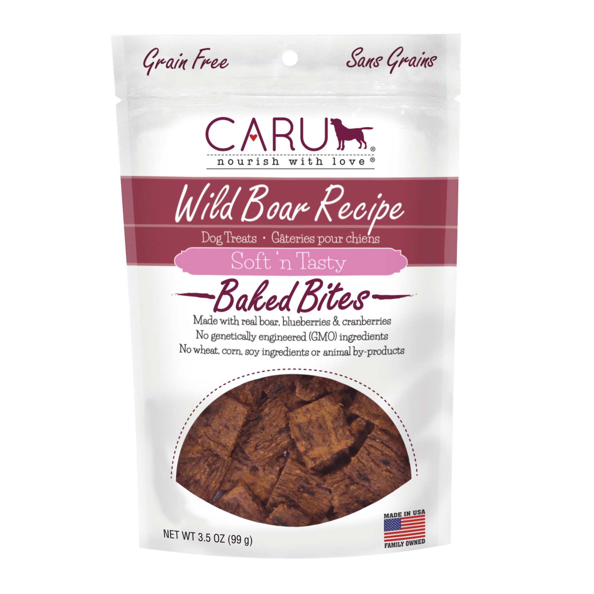 Caru Soft ‘n Tasty Baked Beef Recipe Bites for Dogs - Caru Pet Food